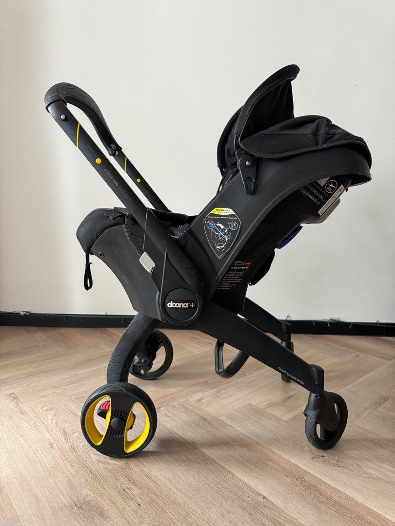 Doona Plus Limited Edition All Black Stroller, Babies & Kids, Going Out ...