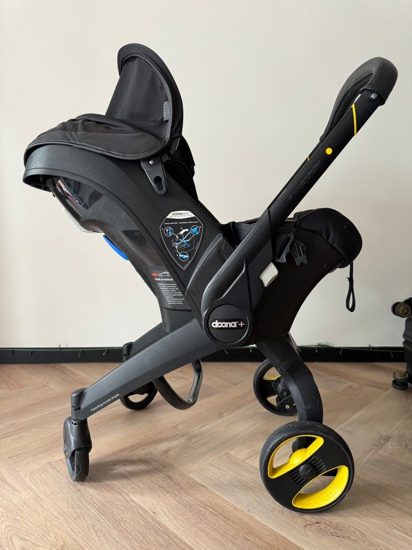 Doona Plus Limited Edition All Black Stroller, Babies & Kids, Going Out ...