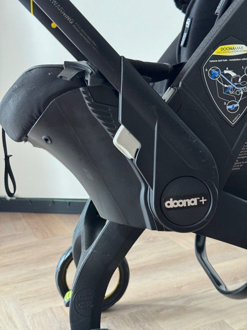 Doona Plus Limited Edition All Black Stroller, Babies & Kids, Going Out ...