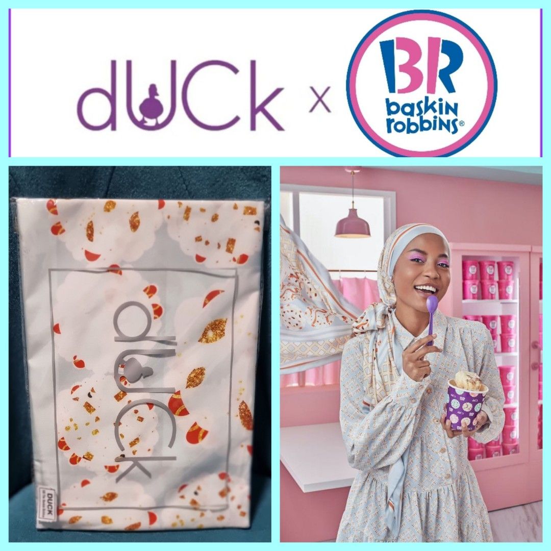dUck x Baskin robbins, Women's Fashion, Muslimah Fashion, Hijabs on ...