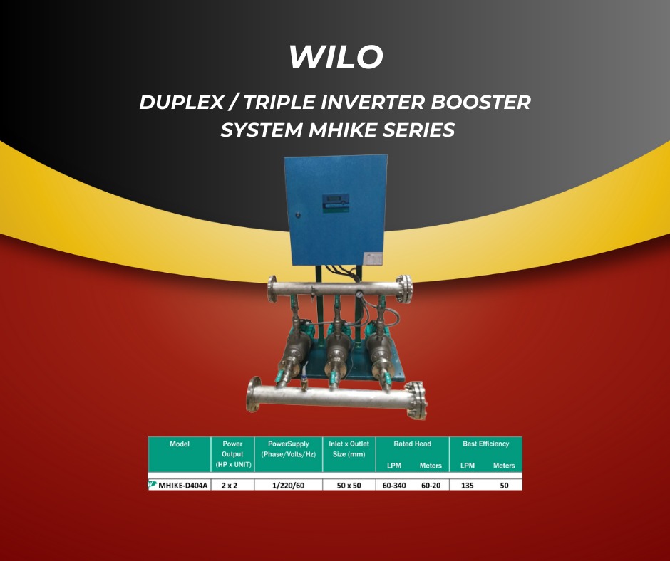 DUPLEX / TRIPLE INVERTER BOOSTER SYSTEM MHIKE SERIES, Commercial ...