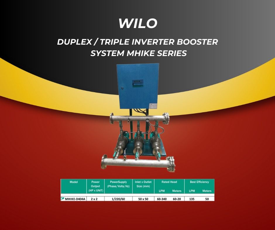 DUPLEX / TRIPLE INVERTER BOOSTER SYSTEM MHIKE SERIES, Commercial ...
