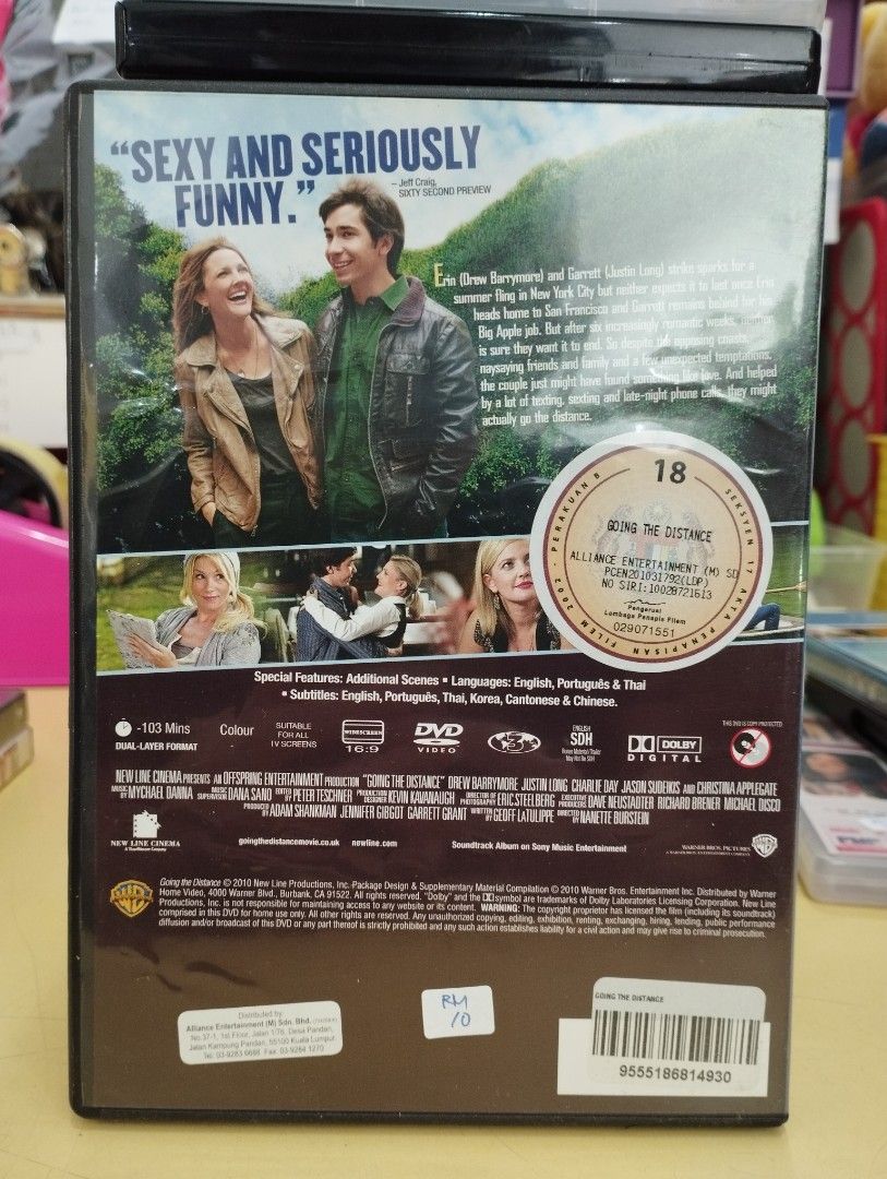(DVD) Going The Distance, Hobbies & Toys, Music & Media, CDs & DVDs on ...