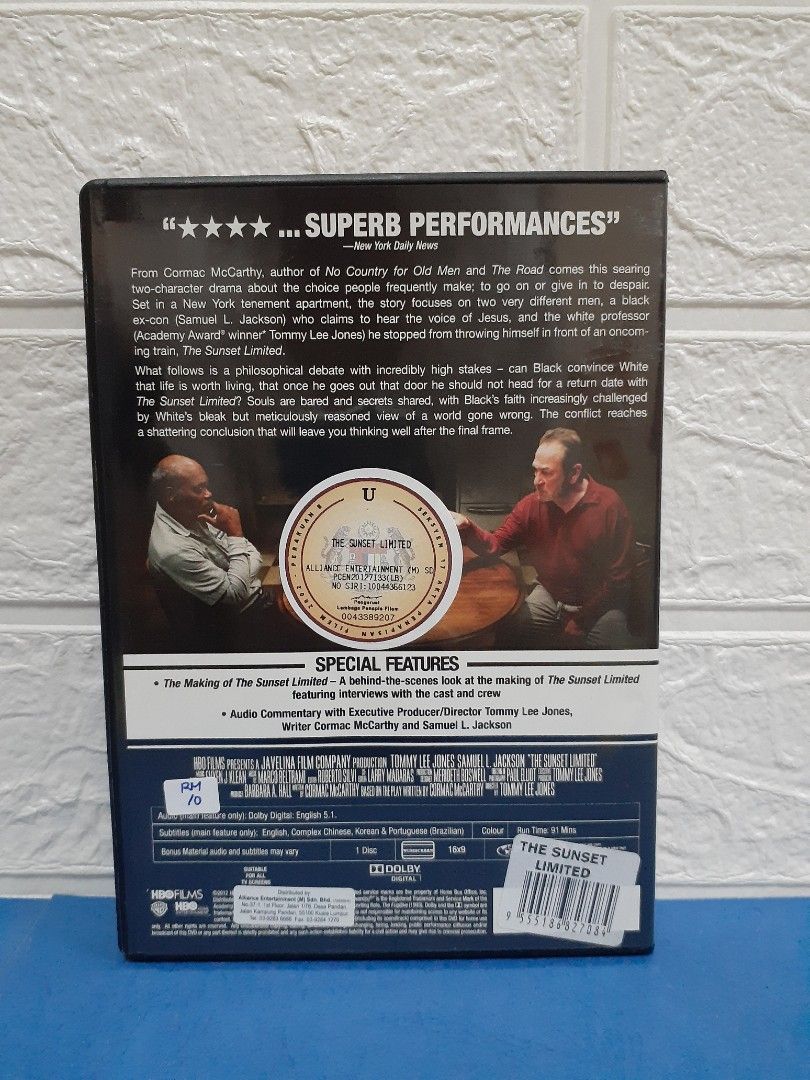 (DVD) The Sunset Limited, Hobbies & Toys, Music & Media, CDs & DVDs on ...