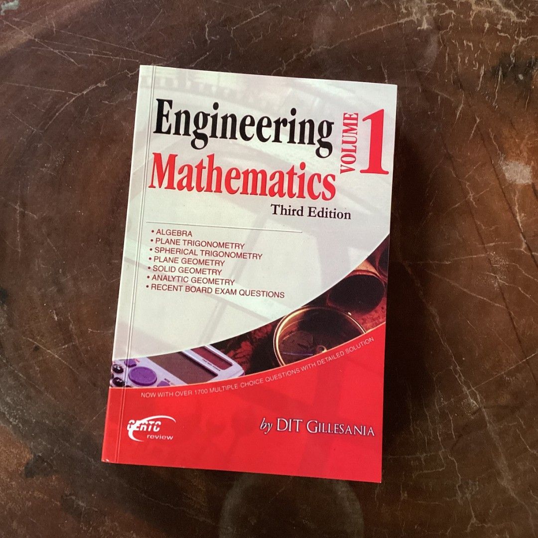 engineering mathematics gillesania volume 1, Hobbies & Toys, Books ...