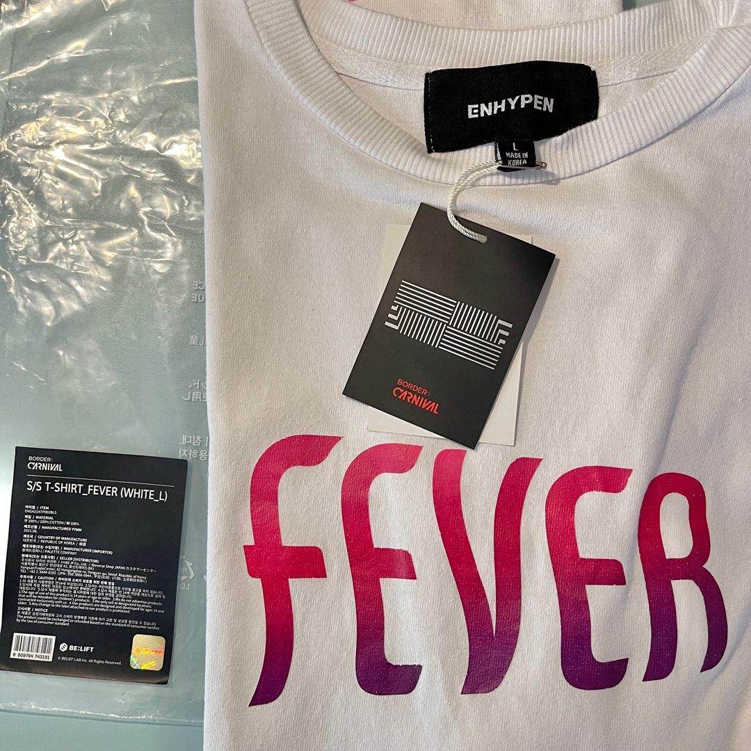 ENHYPEN Official Fever shirt, Hobbies & Toys, Memorabilia ...