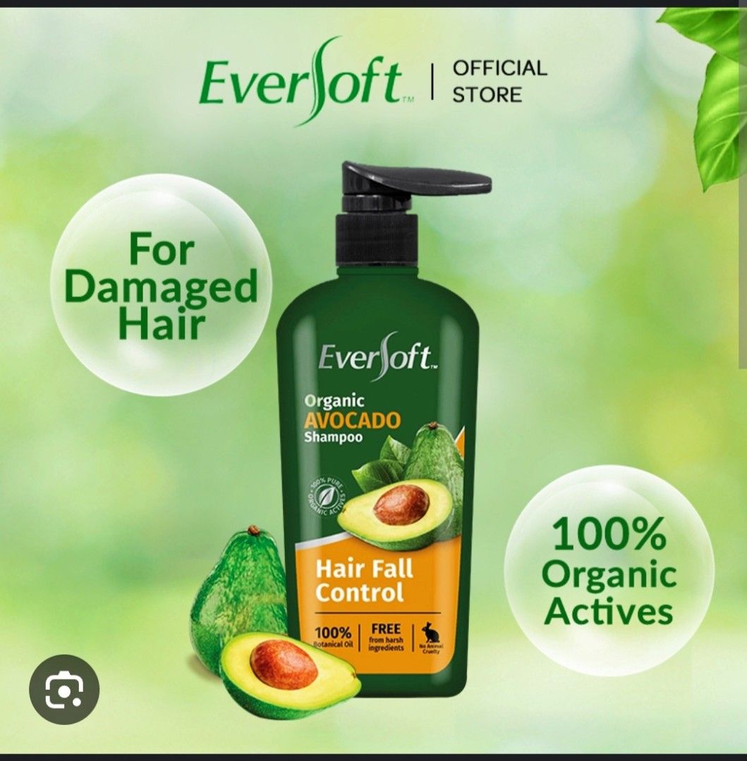Eversoft Organic Avocado Hair fall Control Shampoo, Beauty & Personal ...