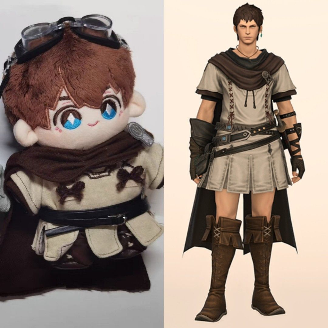 FFXIV Meteor 15cm Plush Doll with 20cm clothes bundle Final Fantasy 14 ...