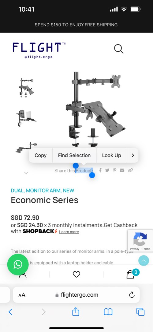 Flight Monitor Desk Mount, Computers & Tech, Parts & Accessories, Other ...