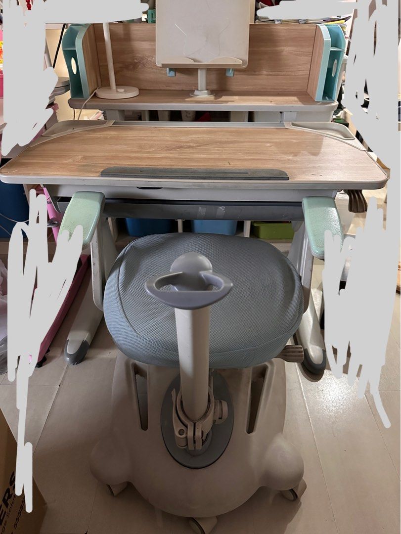 Free study table and chair, Furniture & Home Living, Furniture, Tables ...