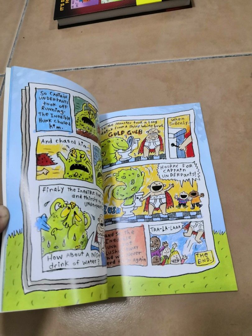 Full color Captain Underpants The First Epic Novel, Hobbies & Toys ...