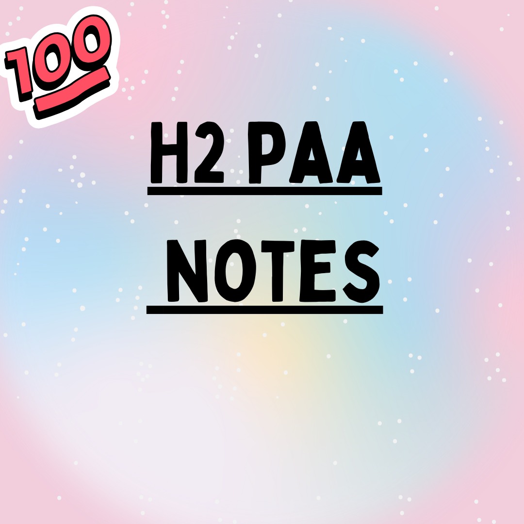 H2 PAA (poa)Principles of Accounting (Syllabus 9593) - ALL NOTES soft ...