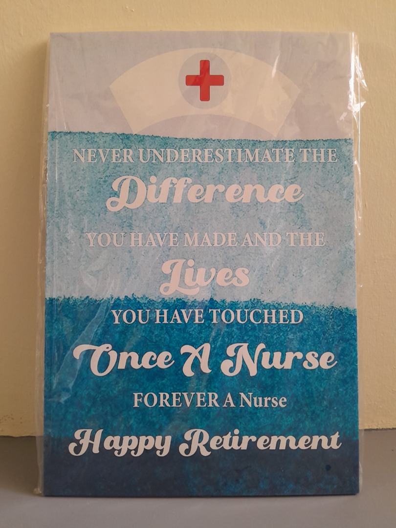 Happy Retirement Nurse Poster, Furniture & Home Living, Home Decor ...