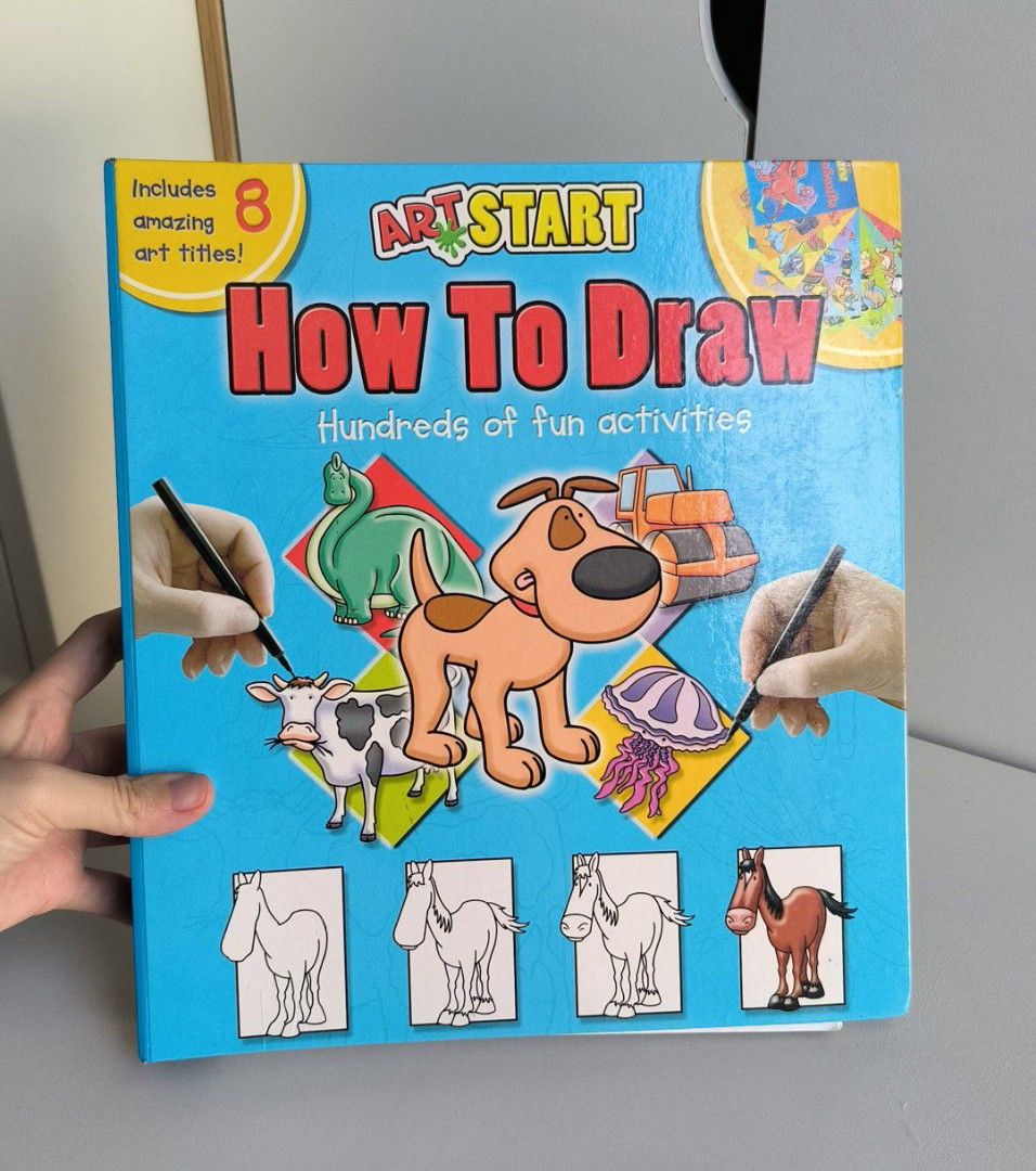 Hardcover Art Start Activity book Art folder Learn how to draw ...