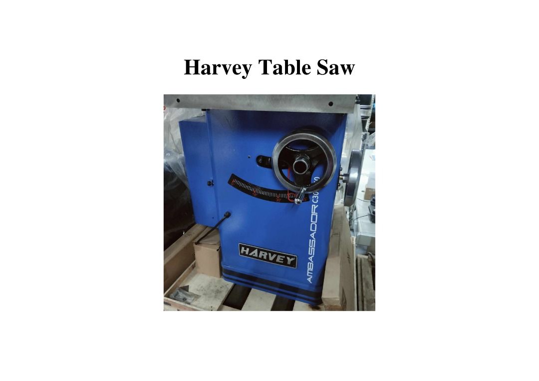 Harvey Table Saw, Commercial & Industrial, Industrial Equipment on ...