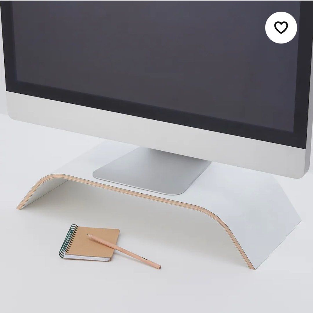 IKEA SIGFINN Monitor stand, fixed height, white Monitor stand ...