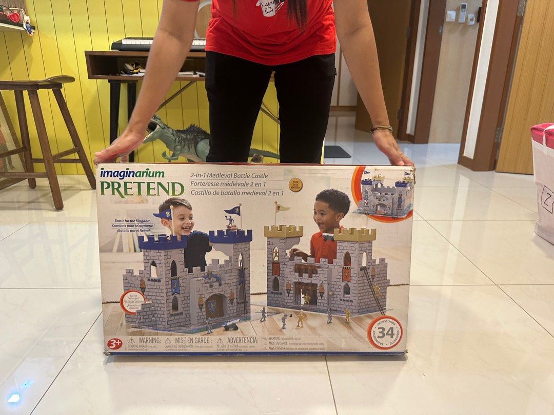 Imaginarium Pretend 2 in 1 Medieval Battle Castle, Babies & Kids ...