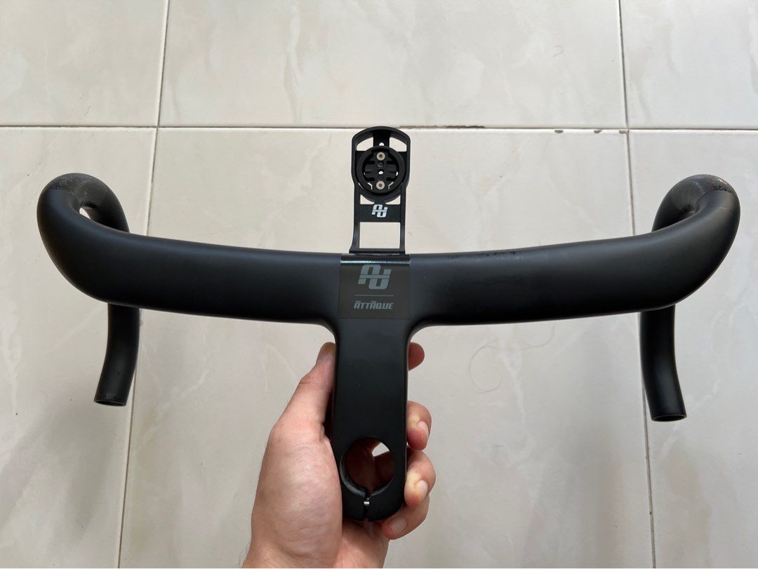 Integrated carbon handlebar 420 x 100 mm, Sports Equipment, Bicycles ...