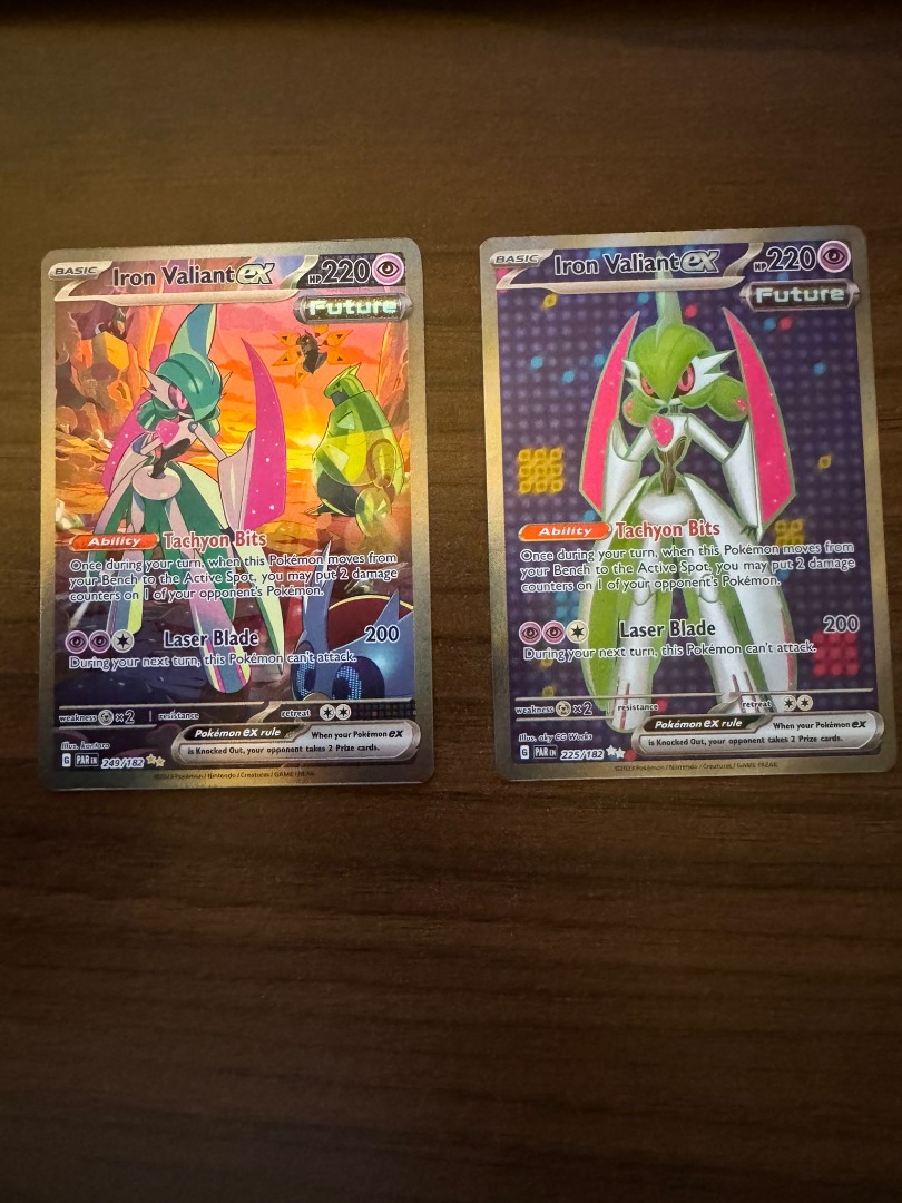 Iron Valiant ex // Scarlet & Violet SV4 Paradox Rift, Hobbies & Toys, Toys & Games on Carousell