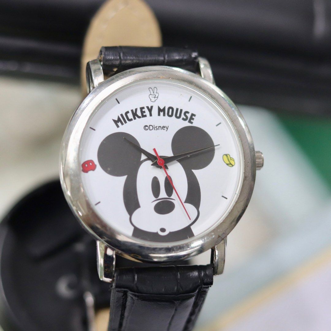 Jam Tangan Mickey Mouse Unik, Fesyen Pria, Jam Tangan di Carousell