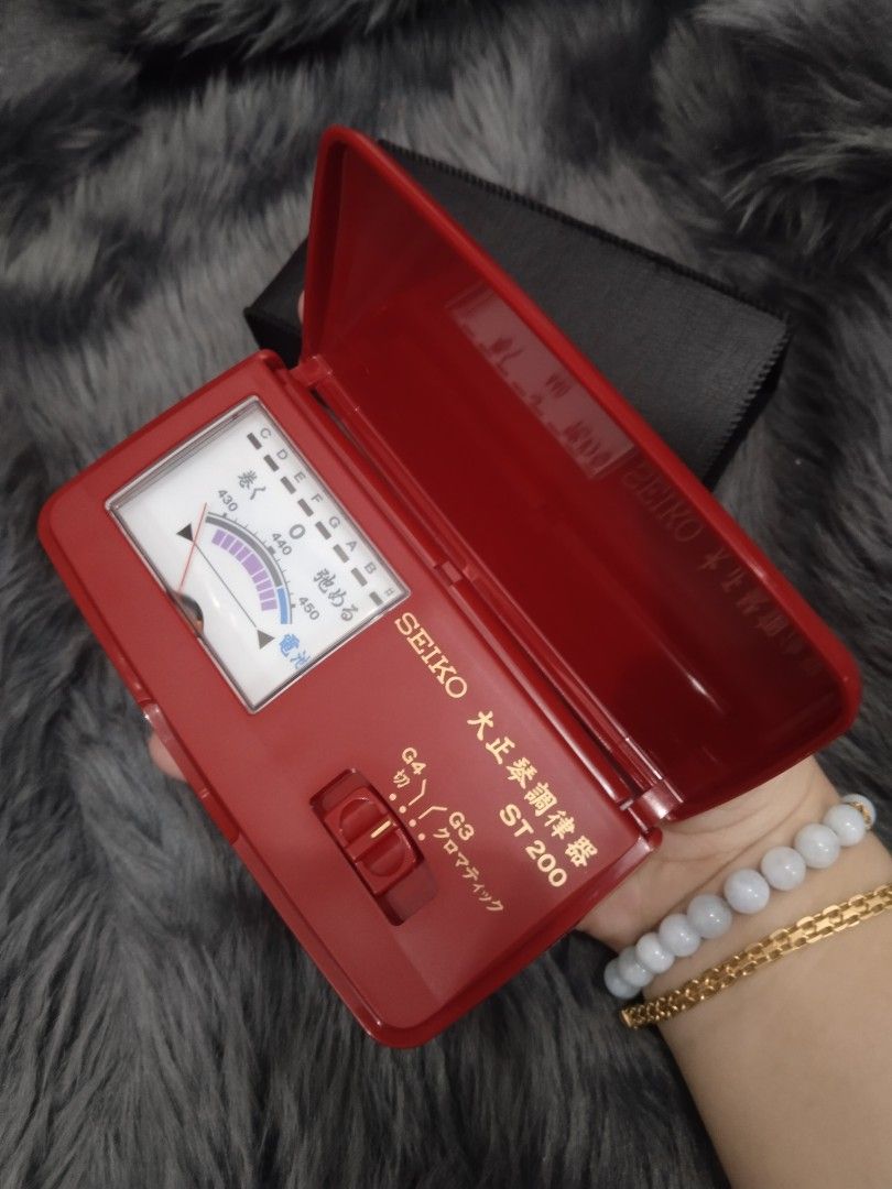 Japan Made Seiko ST-200 Tuner (Red) for Taisho Koto (Taishogoto), Audio ...