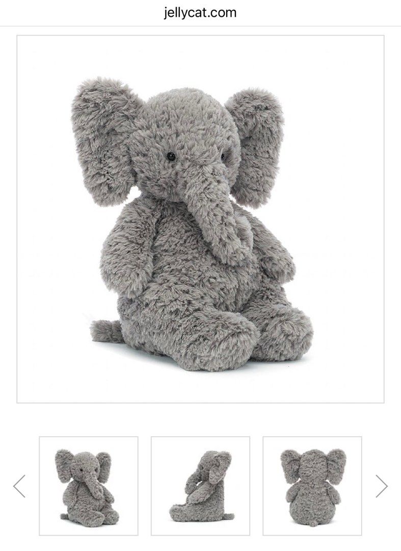 JellyCat Archibald Elephant, Hobbies & Toys, Toys & Games on Carousell