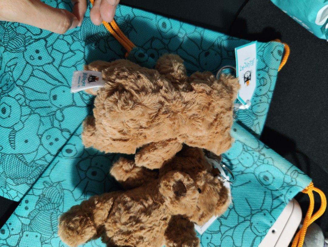 Jellycat bartholomew bear charm, Hobbies & Toys, Toys & Games on Carousell