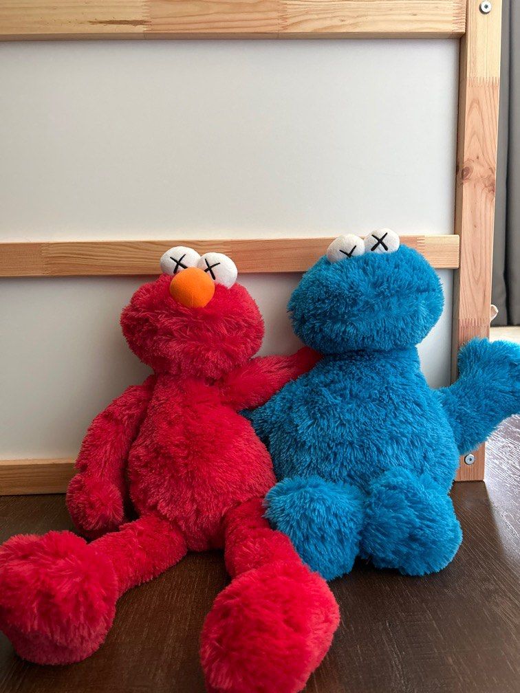 KAWS Elmo and Cookie Monster, Hobbies & Toys, Toys & Games on Carousell