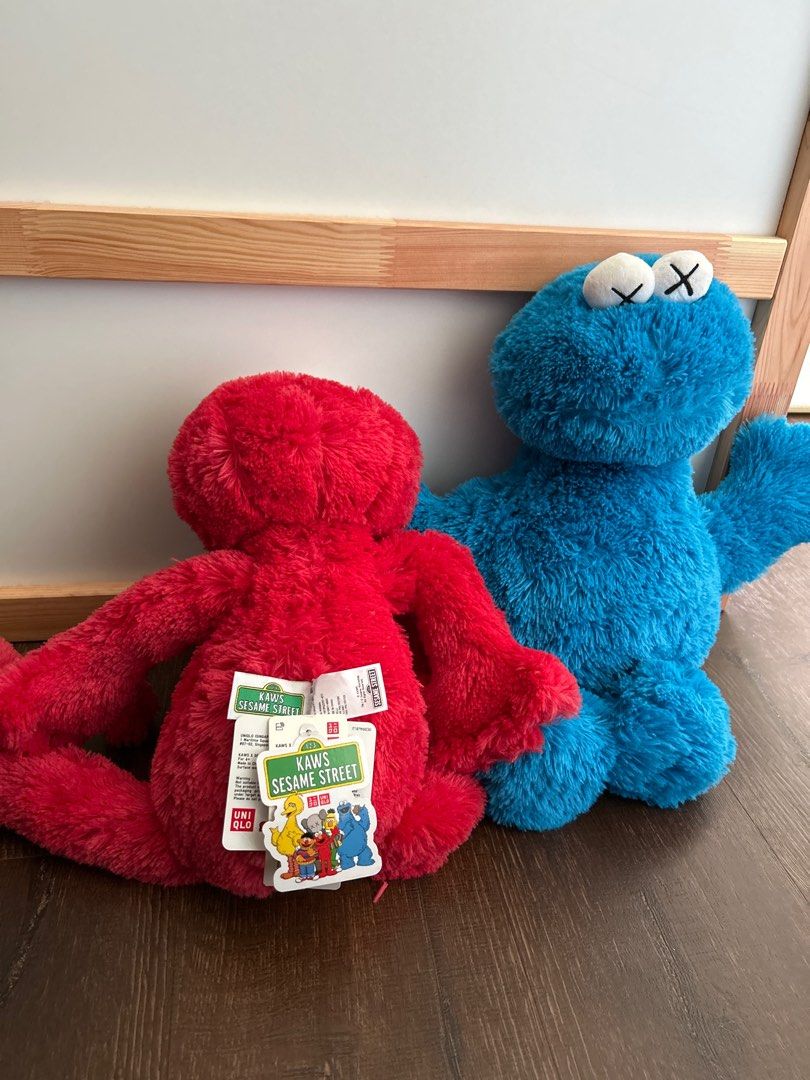 KAWS Elmo and Cookie Monster, Hobbies & Toys, Toys & Games on Carousell