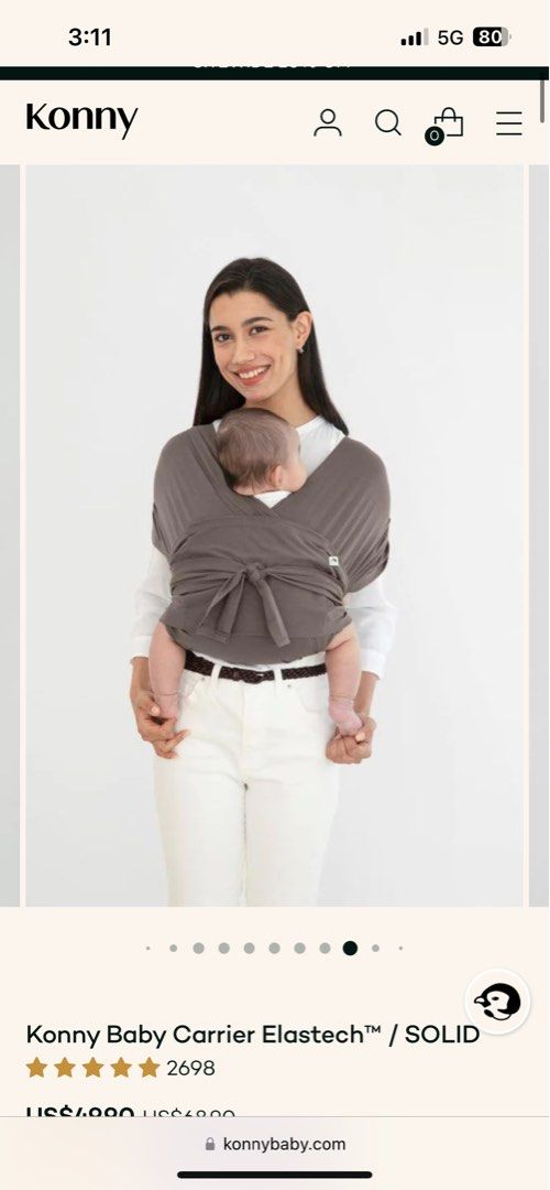 Konny baby carrier, Babies & Kids, Going Out, Carriers & Slings on Carousell