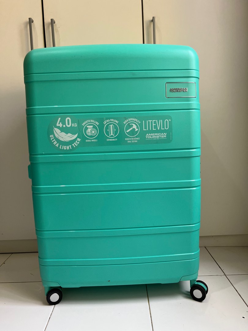 Koper American Tourister LITEVLO 28 inchi Mint Green Hijau, Barang ...