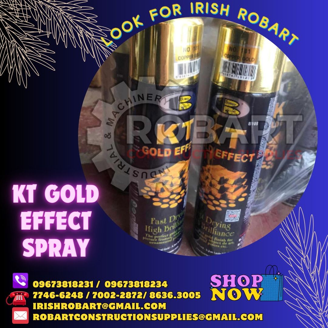 KT GOLD EFFECT SPRAY, Commercial & Industrial, Construction Tools ...