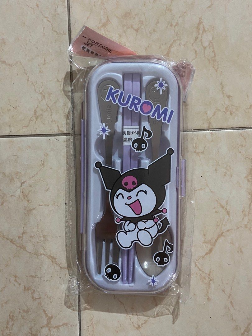 Kuromi Cutlery Set, Furniture & Home Living, Kitchenware & Tableware ...