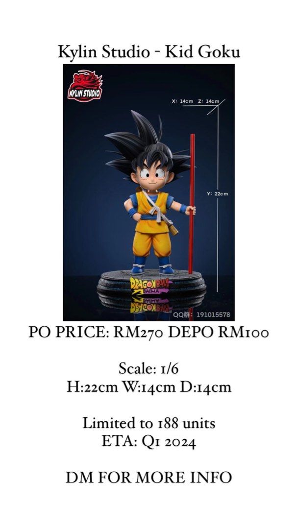 Kylin Studio - Kid Goku, Hobbies & Toys, Toys & Games on Carousell