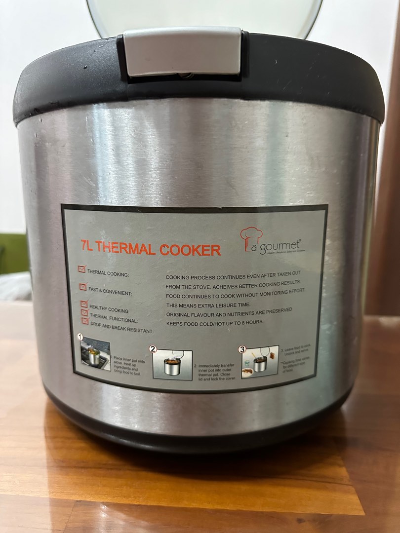 La gourmet 7l thermal cooker, TV & Home Appliances, Kitchen Appliances ...