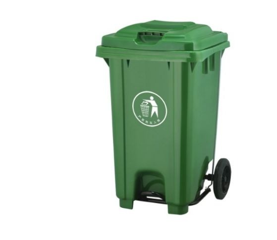 Large Trash Bin with Foot Pedal and Wheels, Furniture & Home Living, Cleaning & Homecare ...