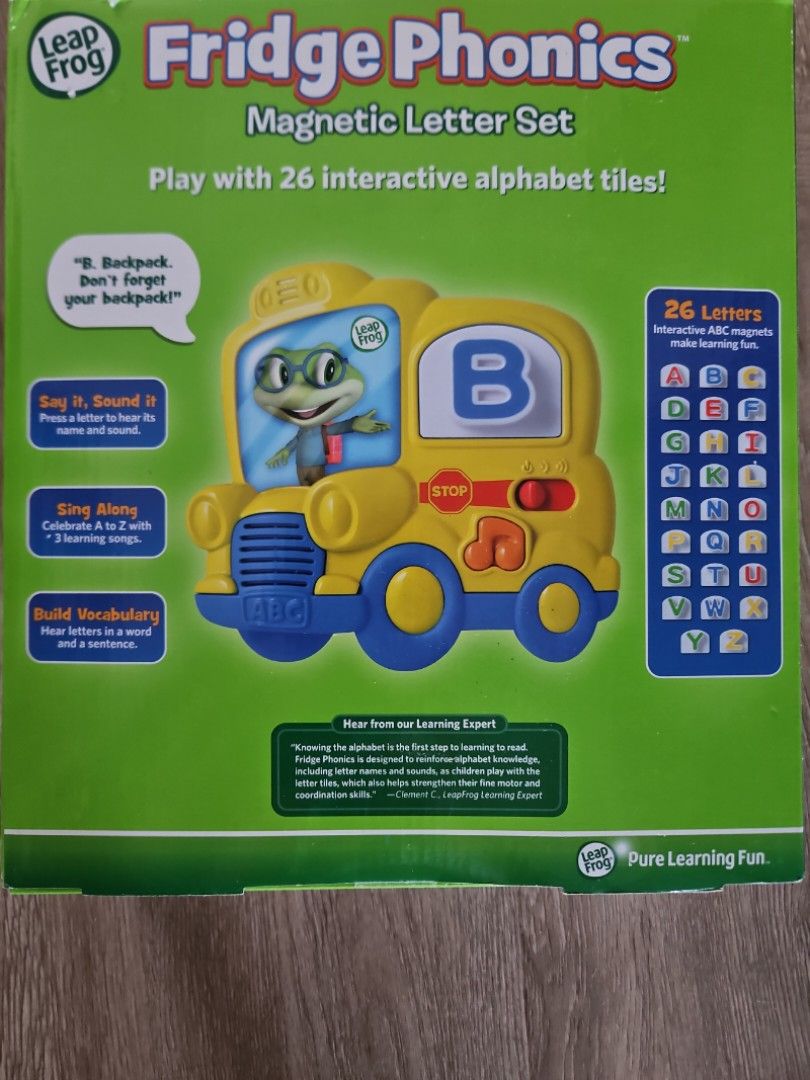 Leapfrog Fridge Phonics Magnetic Letter Set, Hobbies & Toys, Toys ...