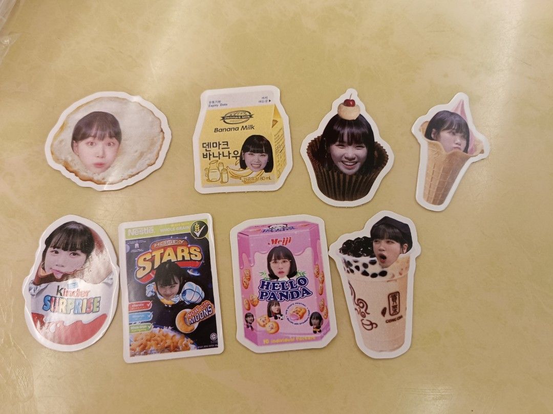 Lesserafim Food Meme Stickers, Hobbies & Toys, Memorabilia ...