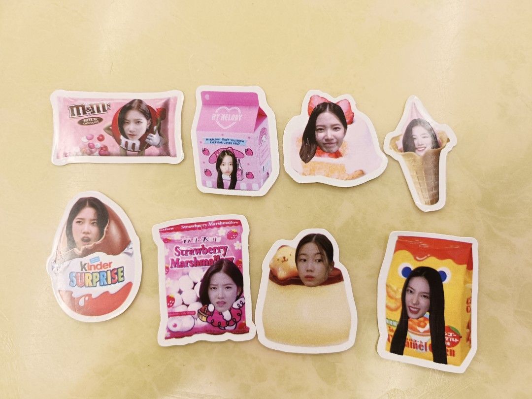 Lesserafim Food Meme Stickers, Hobbies & Toys, Memorabilia ...