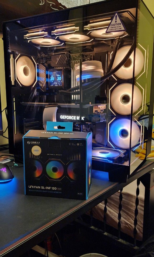 Lian Li Infinity Fan with Controller, Computers & Tech, Parts ...