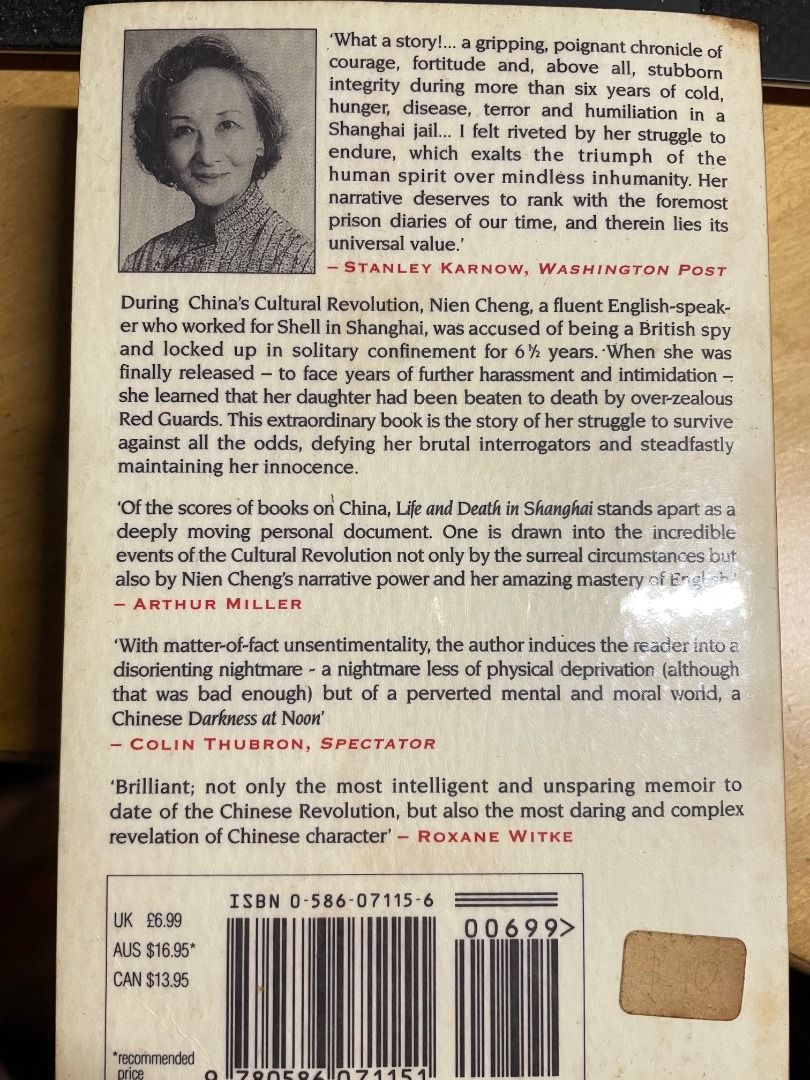 Life & Death in Shanghai by Nien Cheng, Hobbies & Toys, Books ...