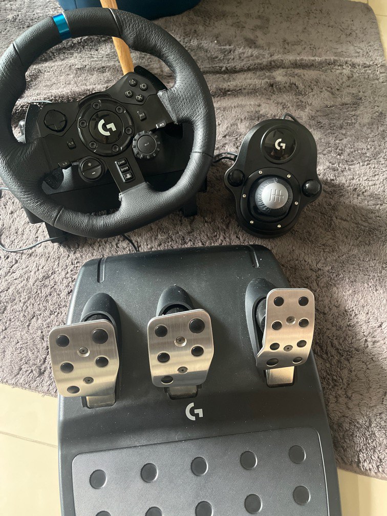 Logitech G923 with Shifter (TRUEFORCE), Video Gaming, Gaming ...