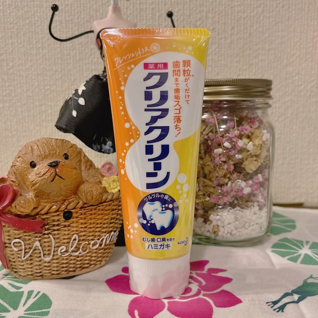 Made in Japan KAO CLEAR CLEAN Fresh Citrus Toothpaste Standing Tube ...