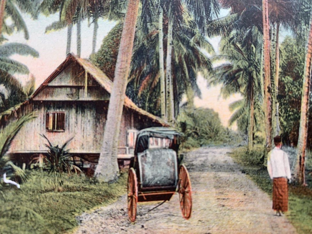 Malaya NATIVE VILLAGE 1900 Postcard, Hobbies & Toys, Collectibles ...