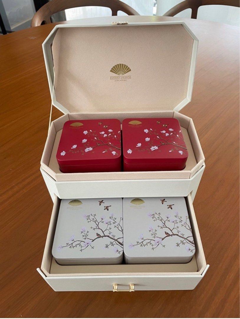 Mandarin Oriental Mooncake Box / Jewellery Box (2x), Furniture & Home ...