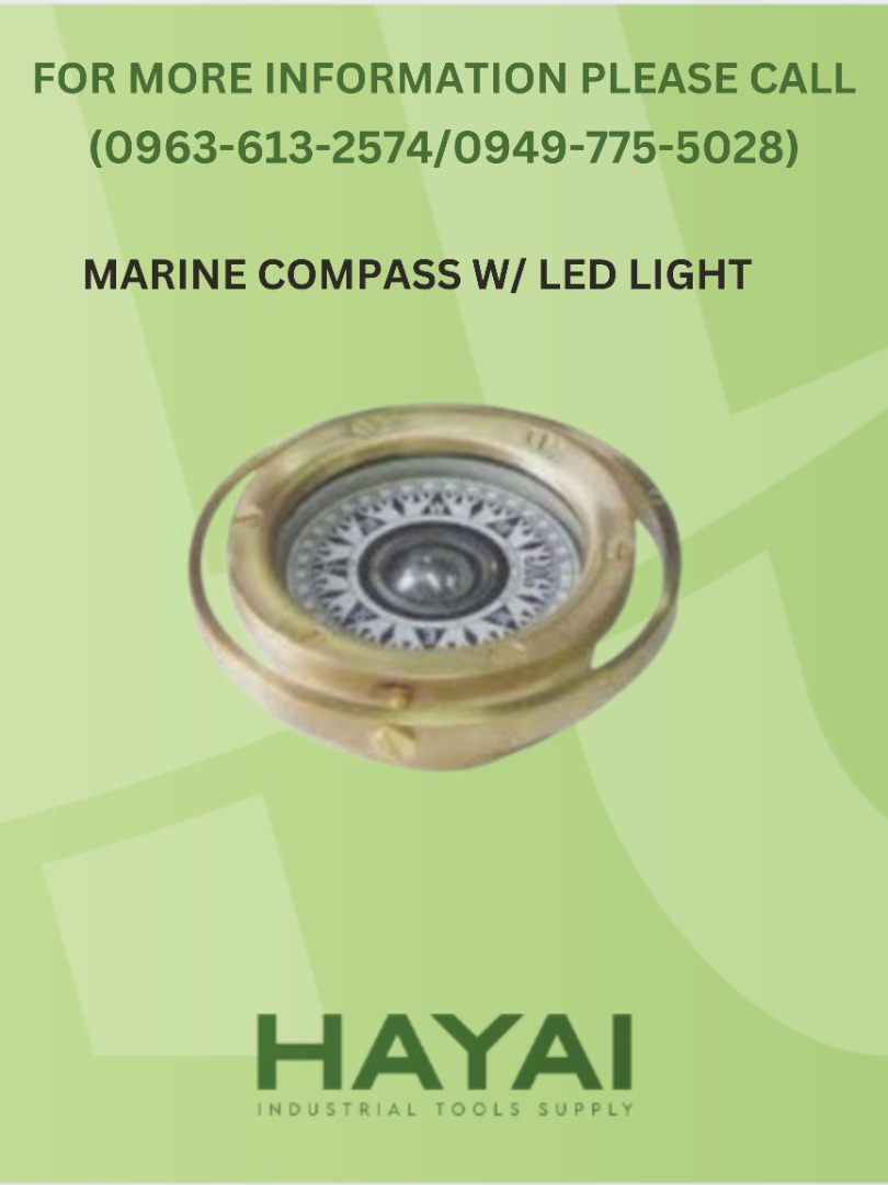 Marine Compass W Led Light Commercial And Industrial Construction Tools And Equipment On Carousell