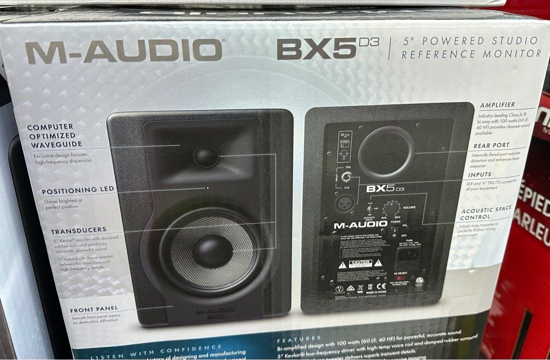 M-Audio BX5 D3 Powered Studio Reference Monitor, Audio, Soundbars, Speakers & Amplifiers on ...