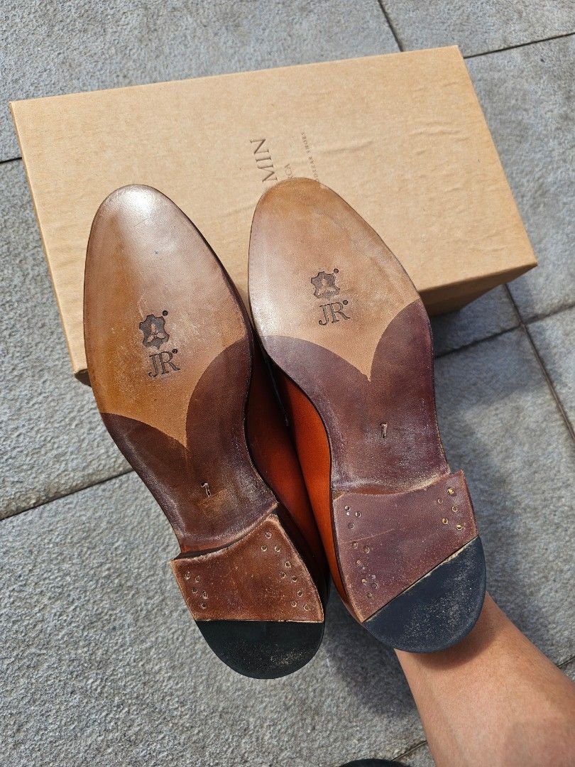 Meermin Shell Cordovan Loafers Cognac UK7, Men's Fashion, Footwear ...