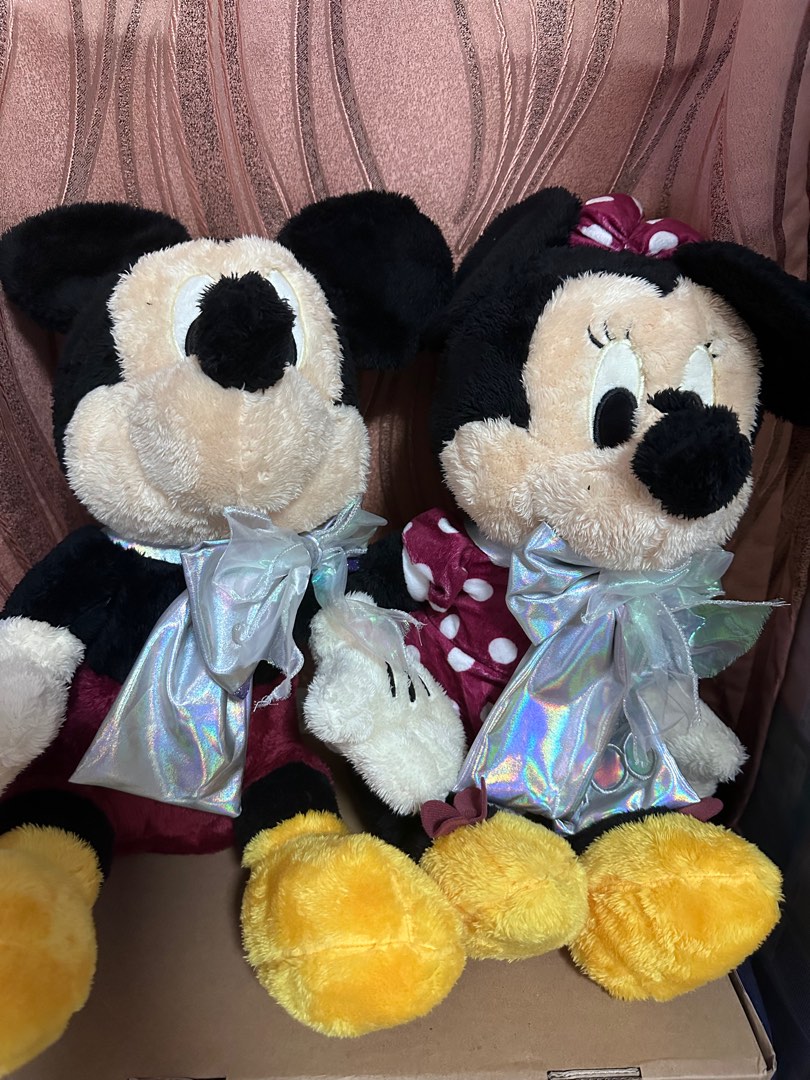 Mickey and Minnie Medium Size Plush Authentic, Babies & Kids, Infant Playtime on Carousell