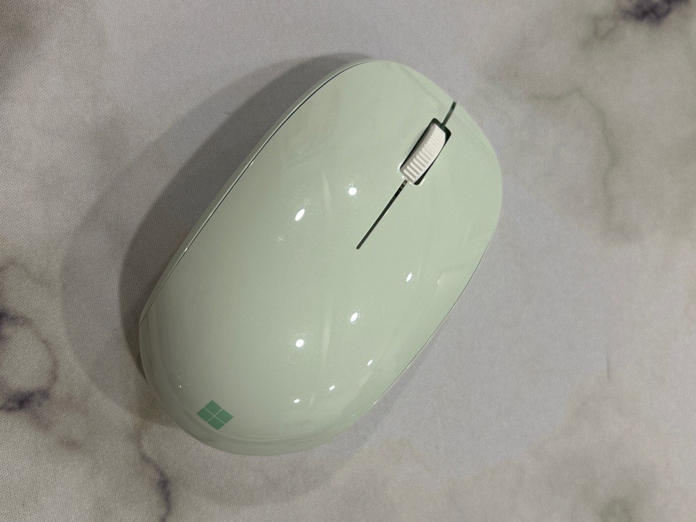 Microsoft mint green Bluetooth wireless mouse, Computers & Tech, Parts ...